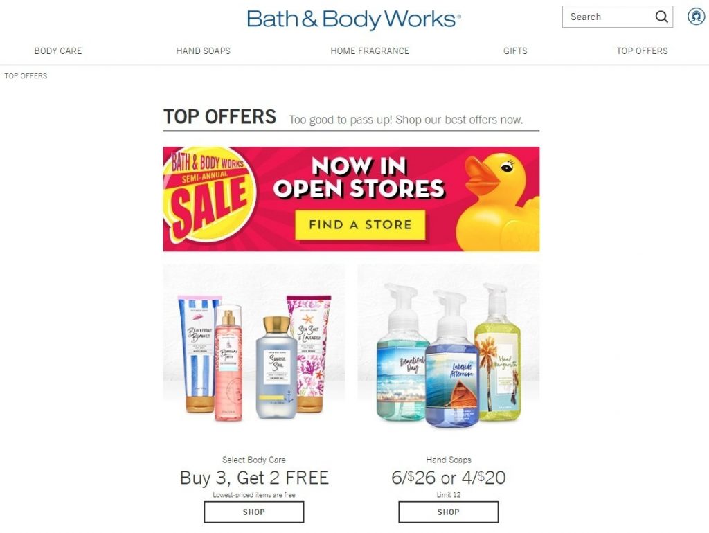 Best Bath & Body Works Coupon & Promo Codes