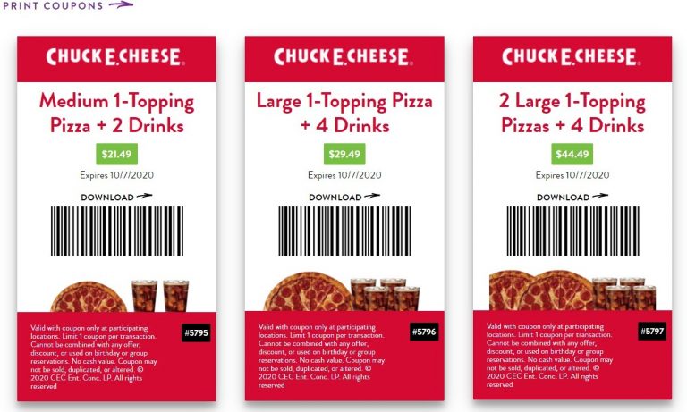 Best Chuck E. Cheese Coupons & Promo Codes